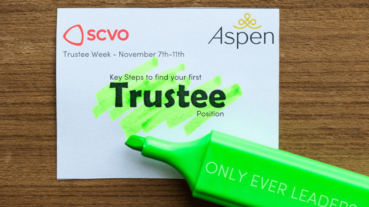 Key Steps to find your first Trustee Position